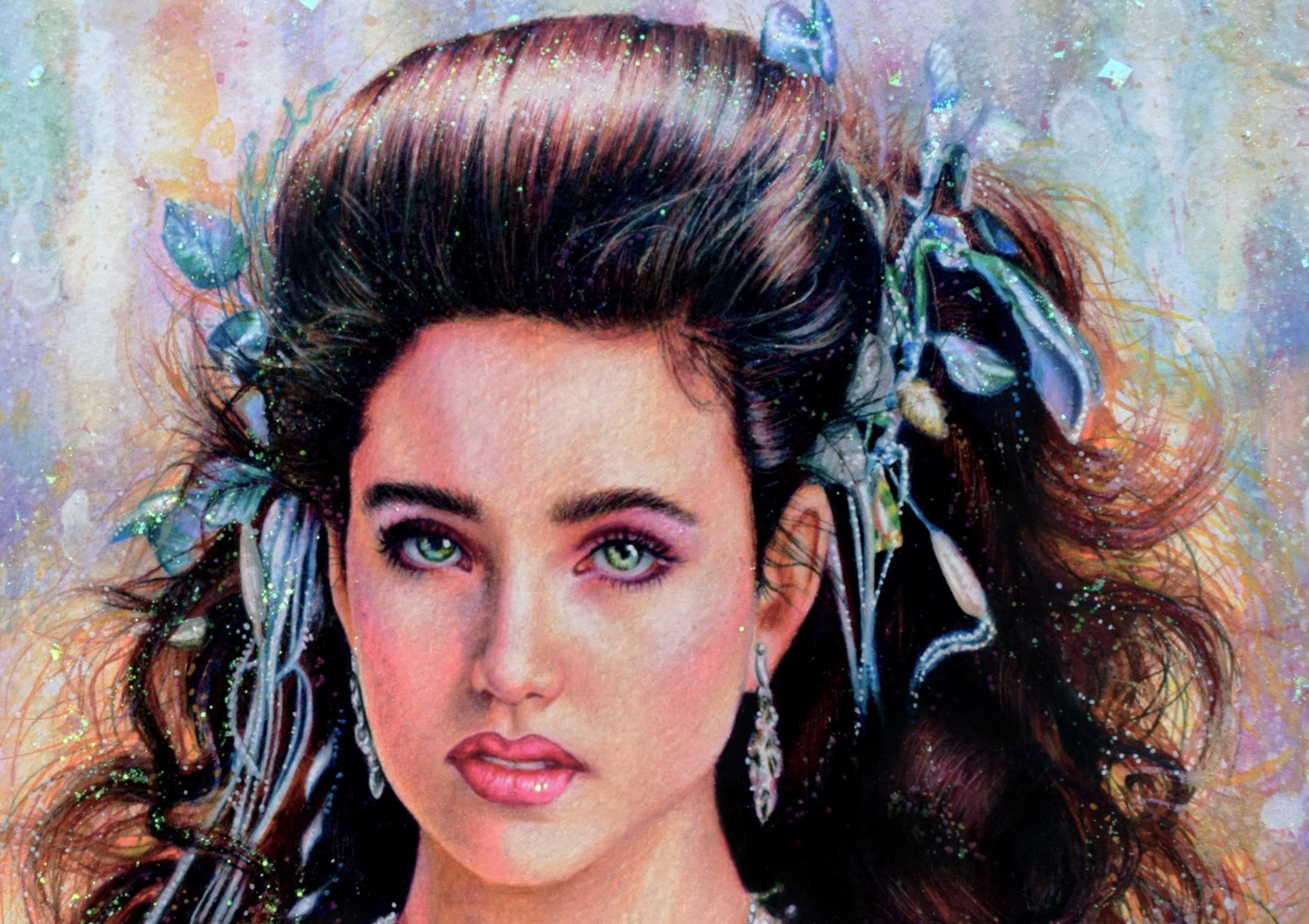 Sarah in Glitter, Print - Etsy