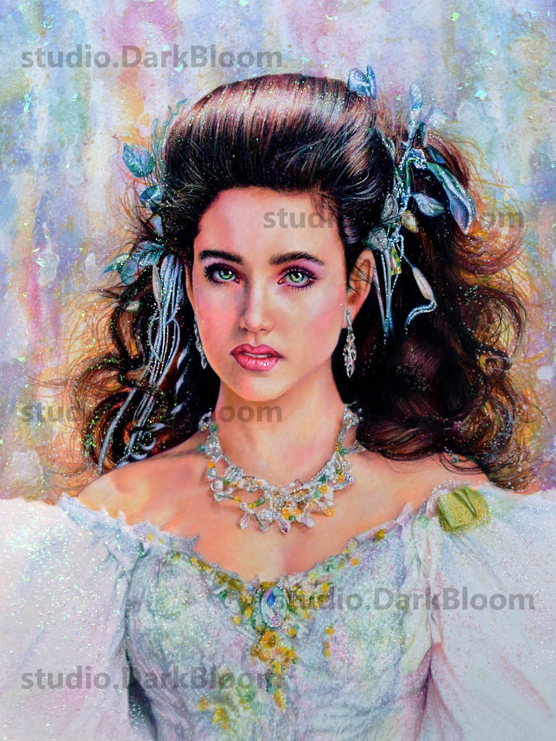 Sarah in Glitter, Print - Etsy