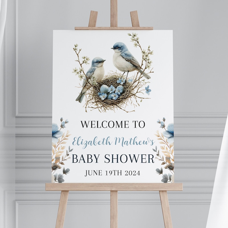Welcome Sign With Birds - Etsy
