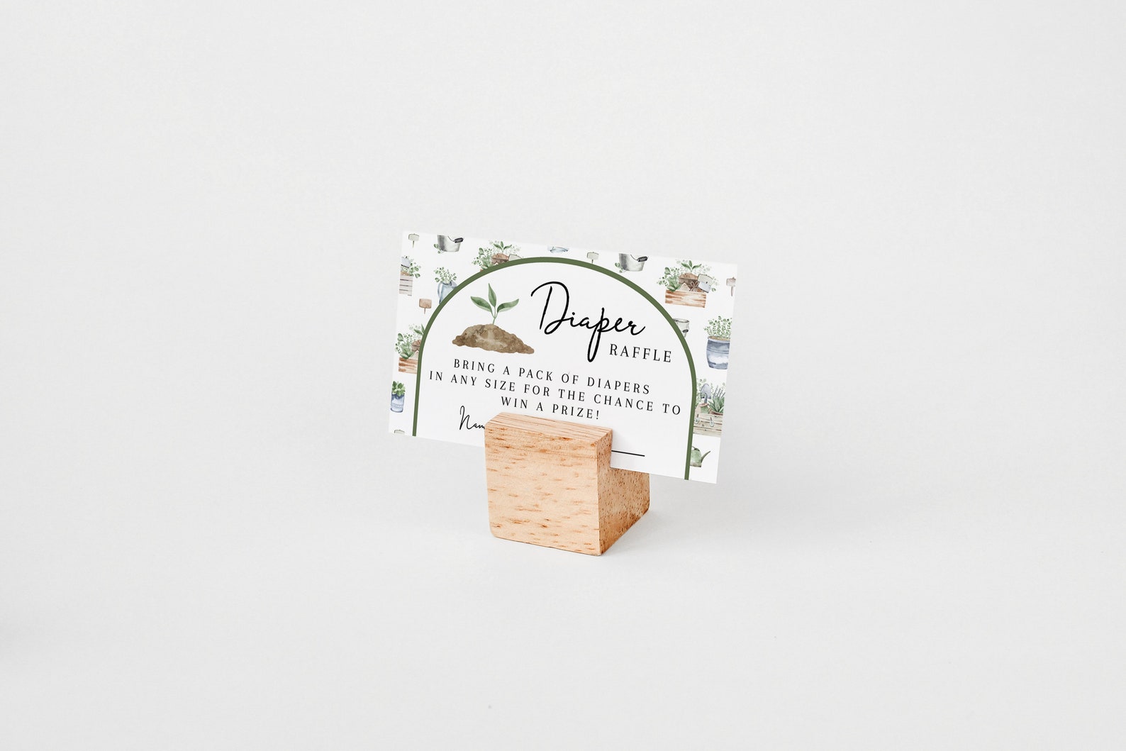 Little Sprout Baby Shower Invitation Bundle, Plant Greenery Baby Shower ...