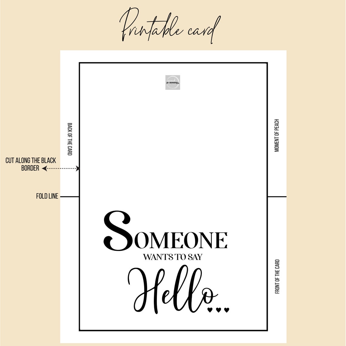 Pregnancy Announcement Card Printable, Baby Announcement Card ...