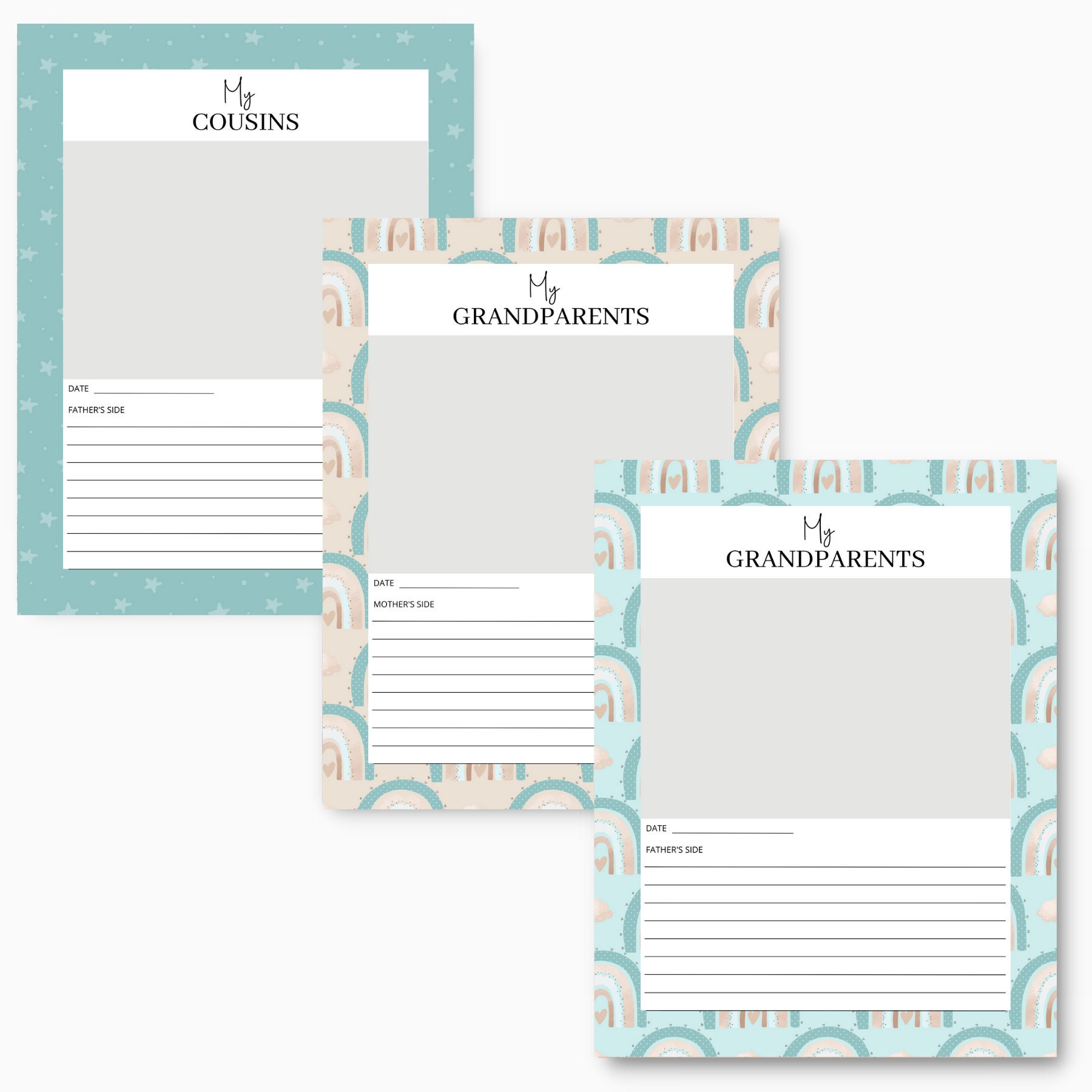 Baby Book Printable Printable Memory Book Elephant Boy - Etsy