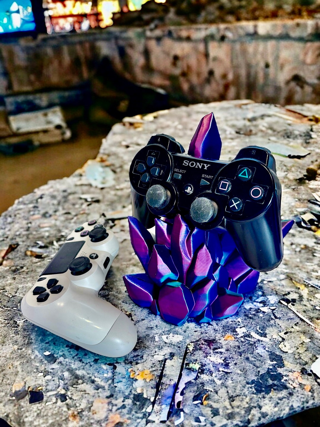 Crystal Controller Stand Xbox Playstation Game Room Storage - Etsy