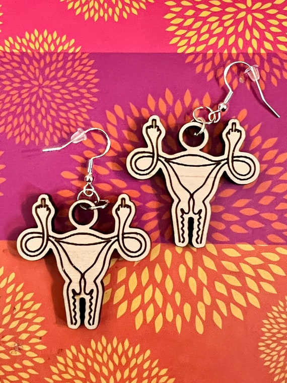 F U Uterus Earrings - Etsy