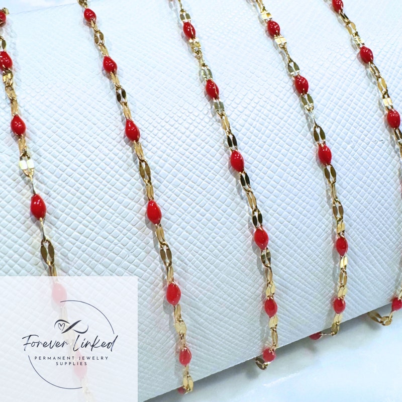 Red Chain - Etsy