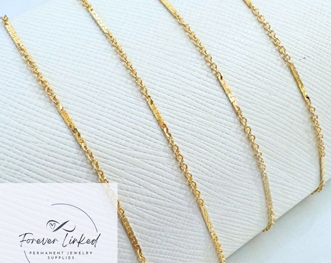 Gold Filled Chain by the Foot USA Made Wholesale Chain 14K Permanent ...