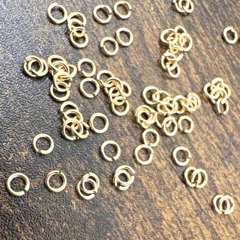 14k Gold Filled Jump Rings (3.5mm 22g) for Permanent Jewelry - Pack of ...
