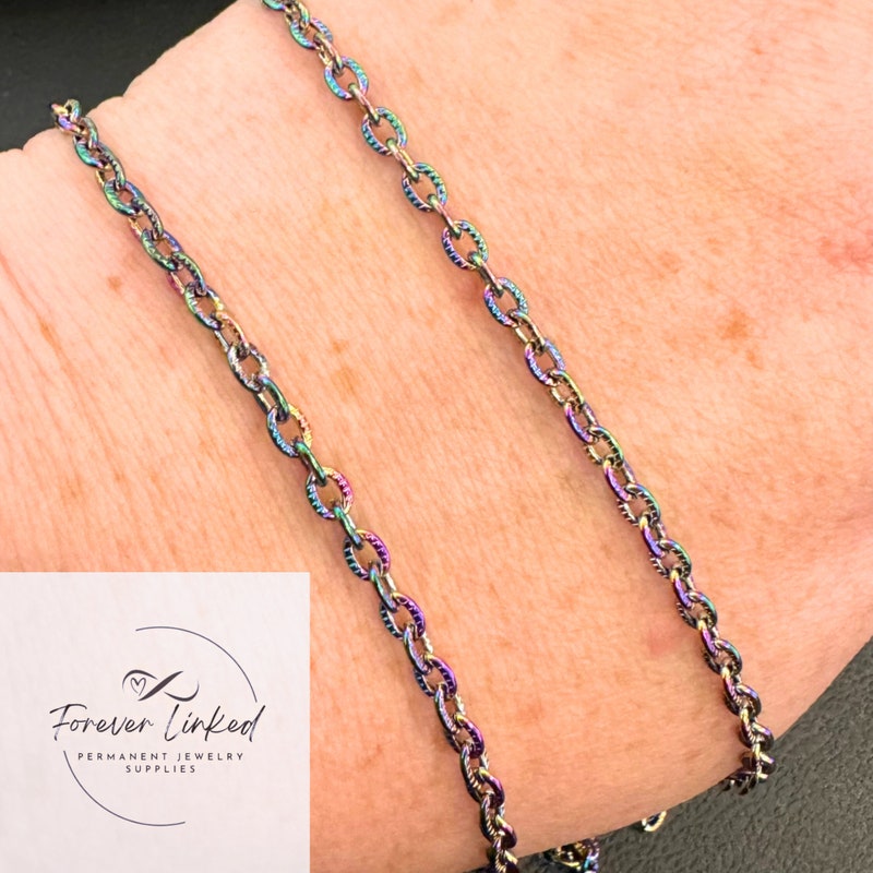 Iridescent Chain Mens - Etsy