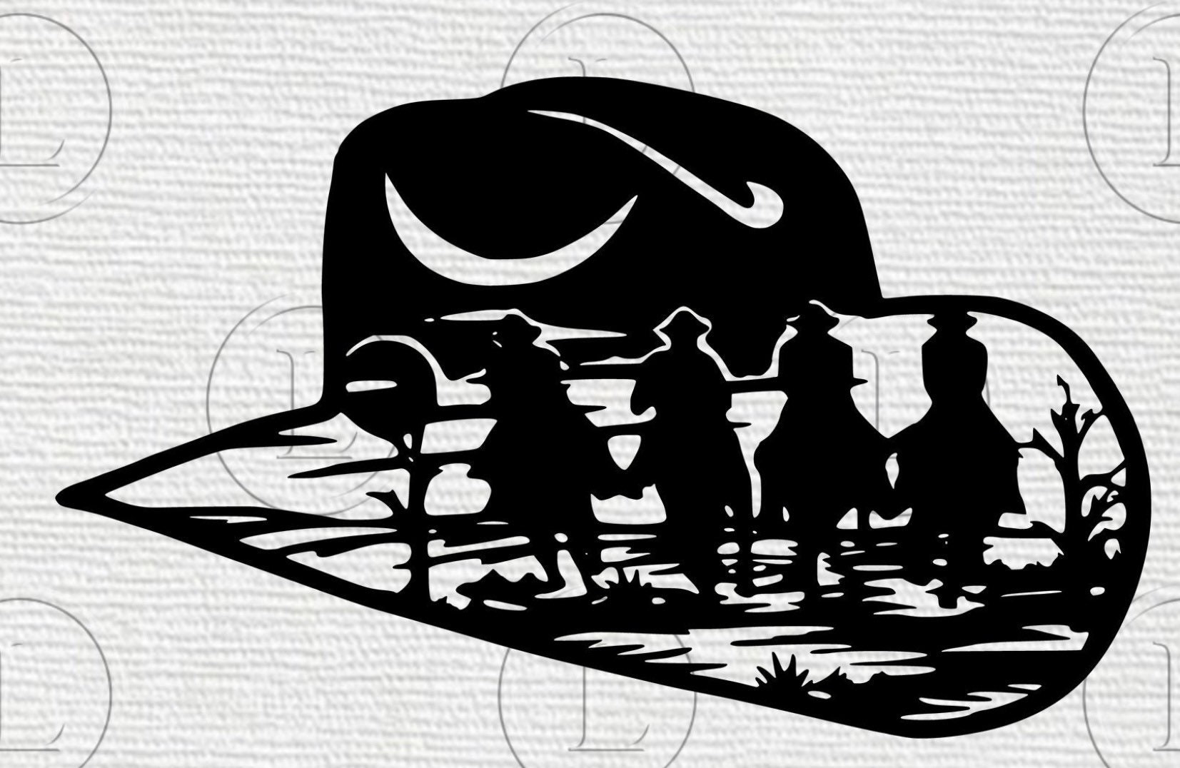 Cowboy Hat Decal Sticker - Etsy