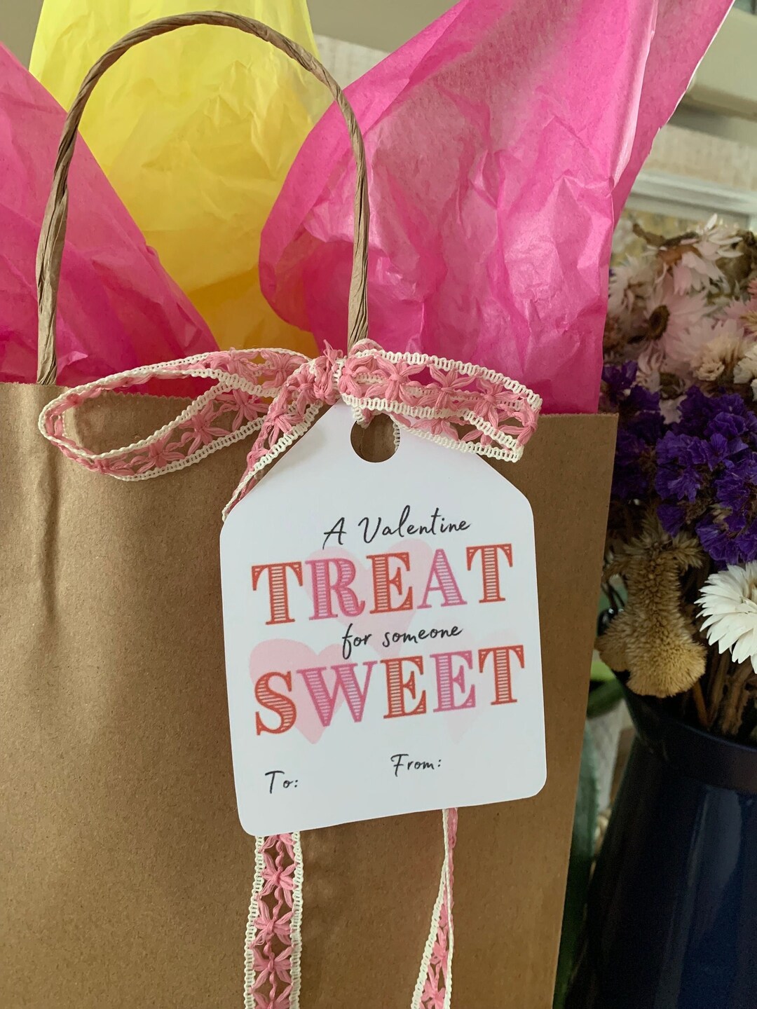 Sweet Treat Valentine Tags – Gift Tags for Valentine's Day Treats, - Etsy