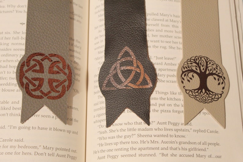 Handmade Celtic Knot Bookmark, Genuine Leather Father's Day Gift - Etsy