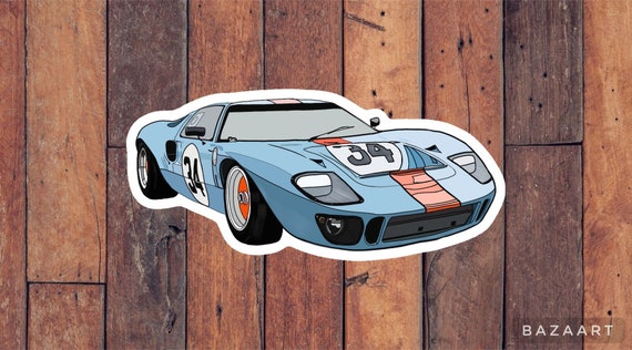 Ford GT GT40 Gulf Livery Vinyl Sticker Automotive Gift Car - Etsy