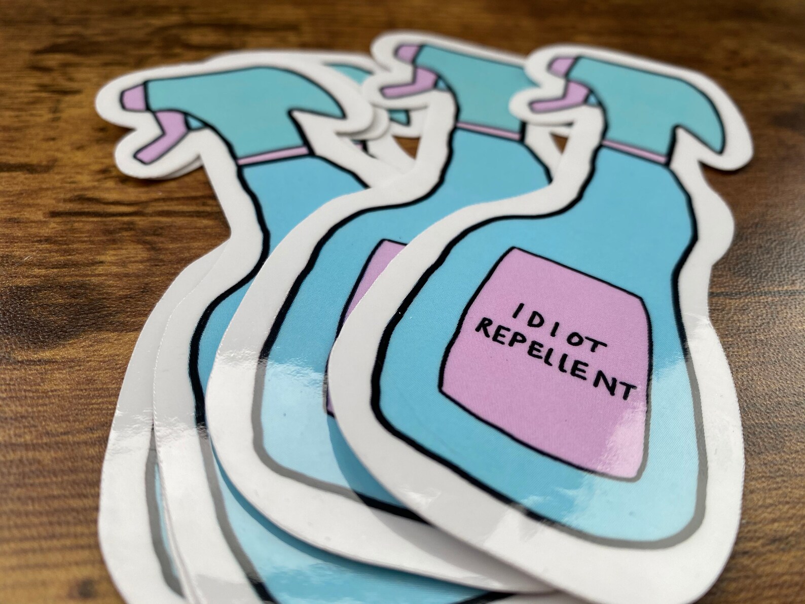 Idiot Repellent Vinyl Sticker Funny Sticker Laptop Sticker - Etsy