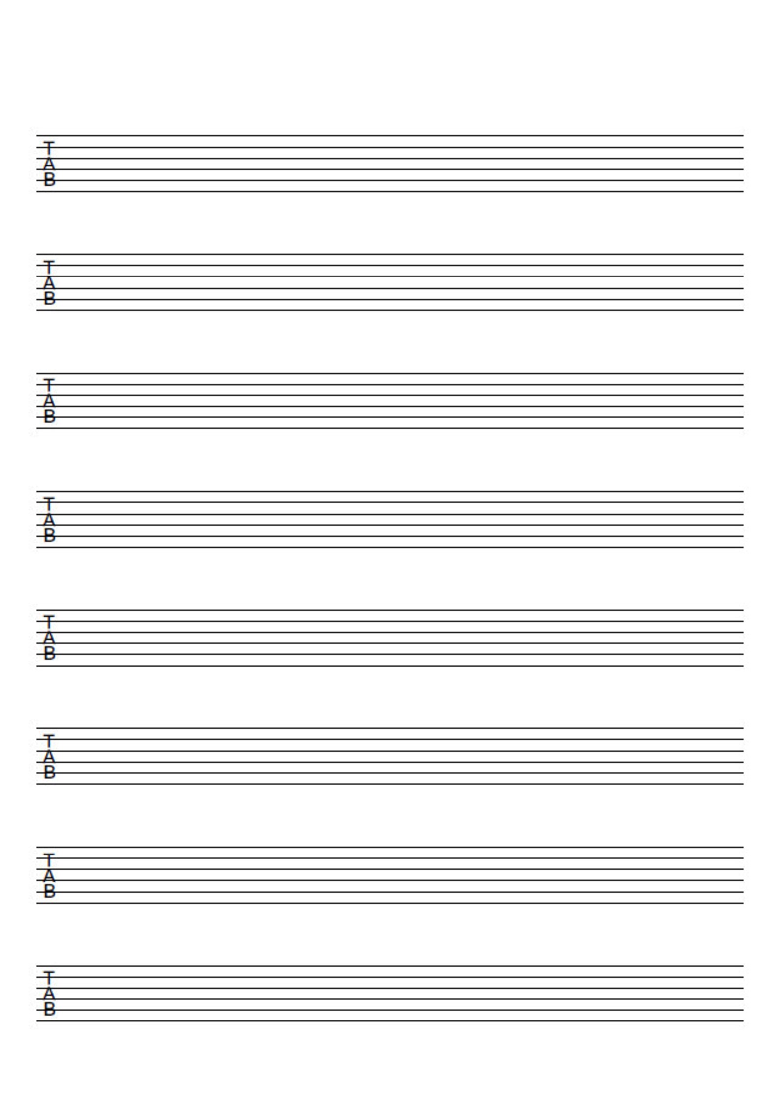 A4 Guitar Blank Tablature Chart Diagrams Chord Charts For Etsy