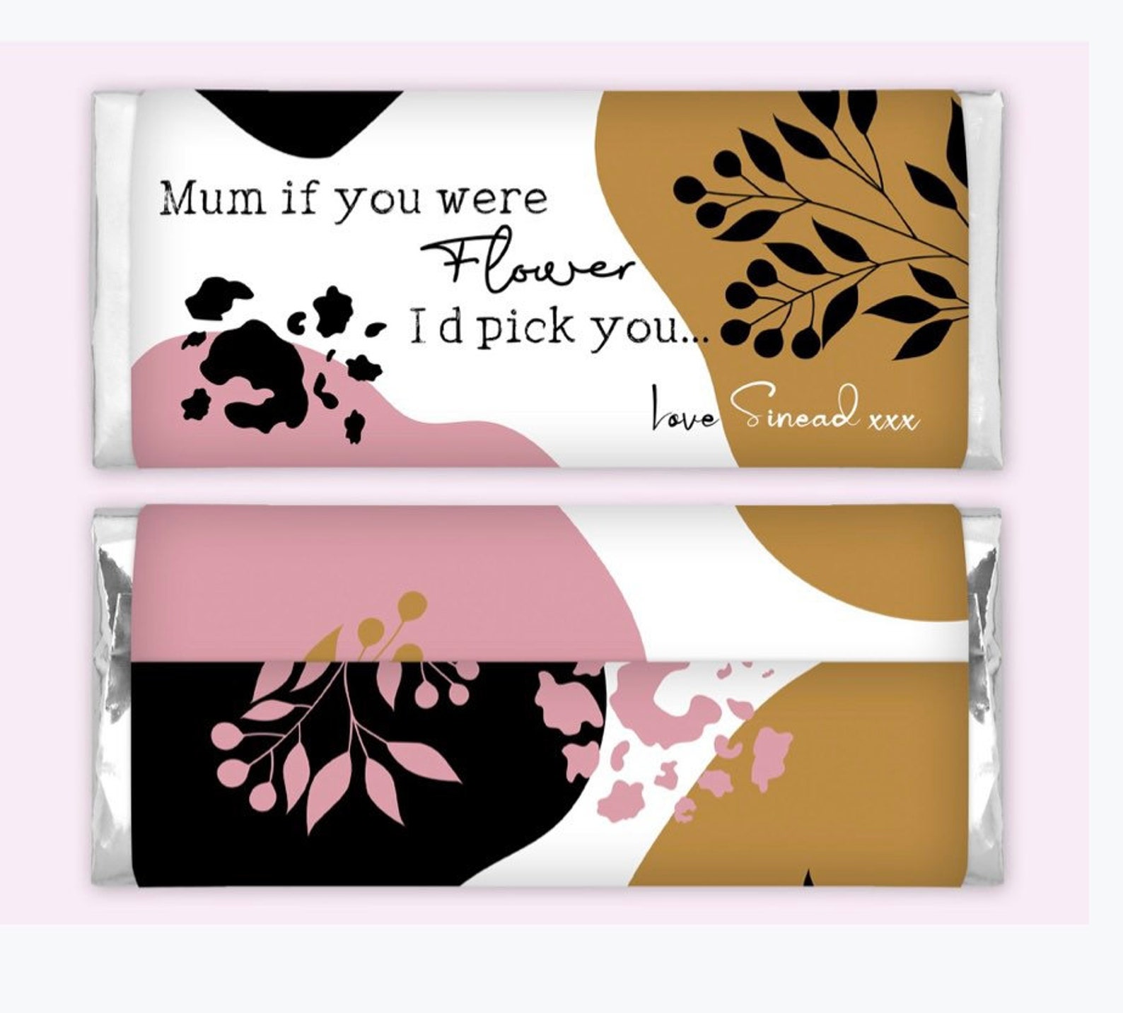 Personalized Mum Chocolate Wrapper, Custom Mother's Day Gift, Chocolate ...