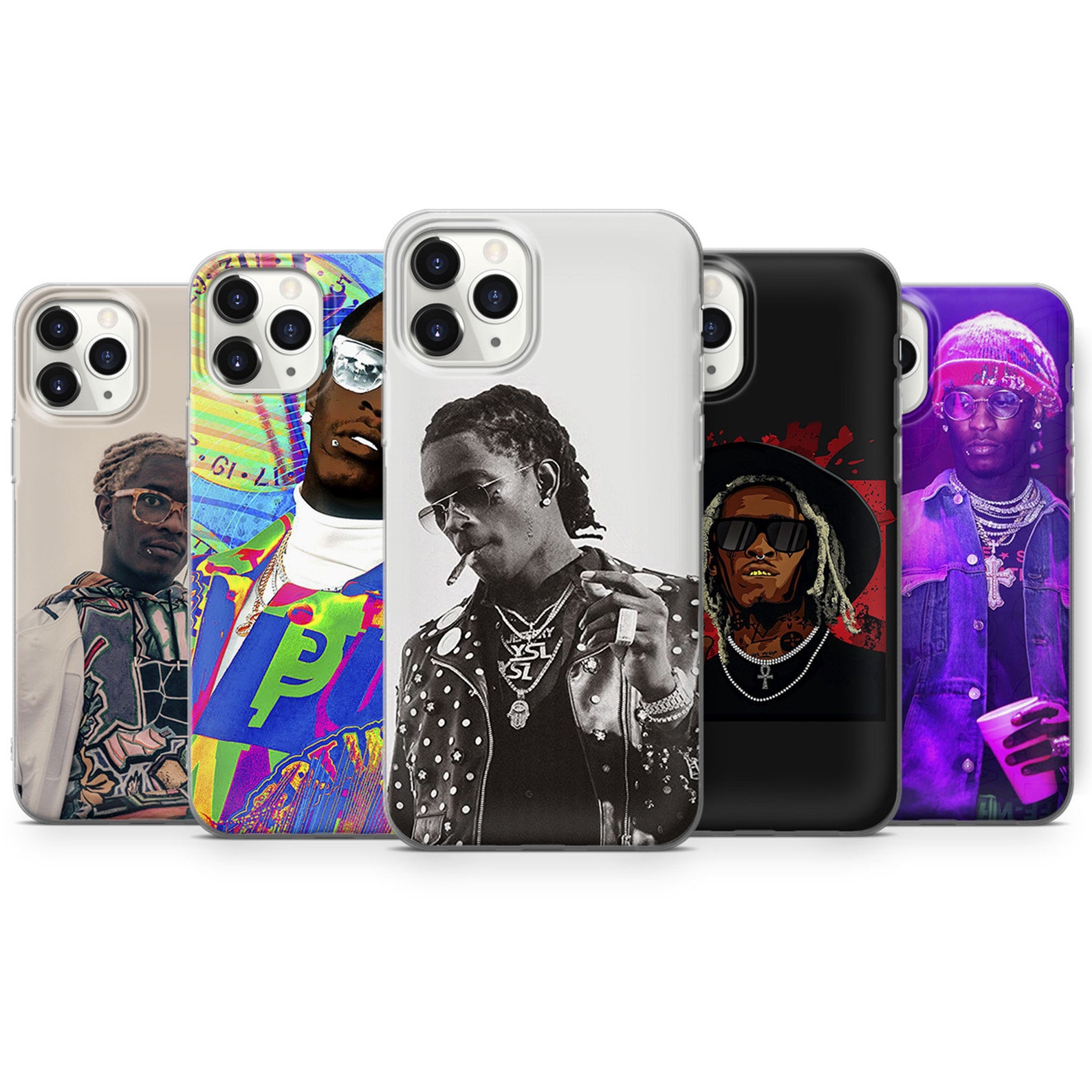 Young Thug Phone Case Rap Hip-Hop Cover for iPhone 7 8 XS | Etsy