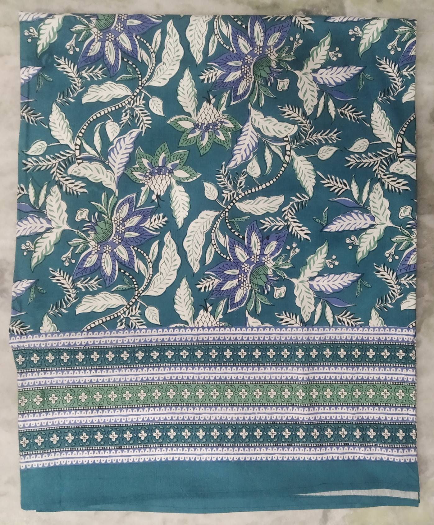 Beautiful Hand Block Print Pure Cotton Duvet Cover With Two - Etsy
