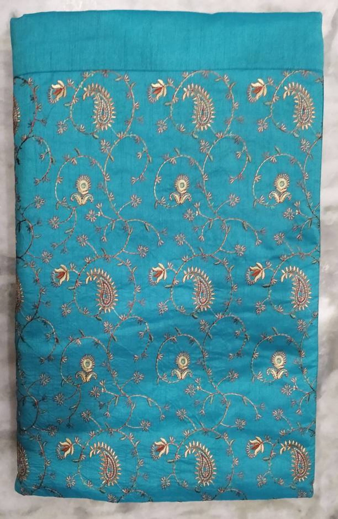 Indian Row Silk Beautiful Handmade Duvet Cover With Two Pillow Case ...