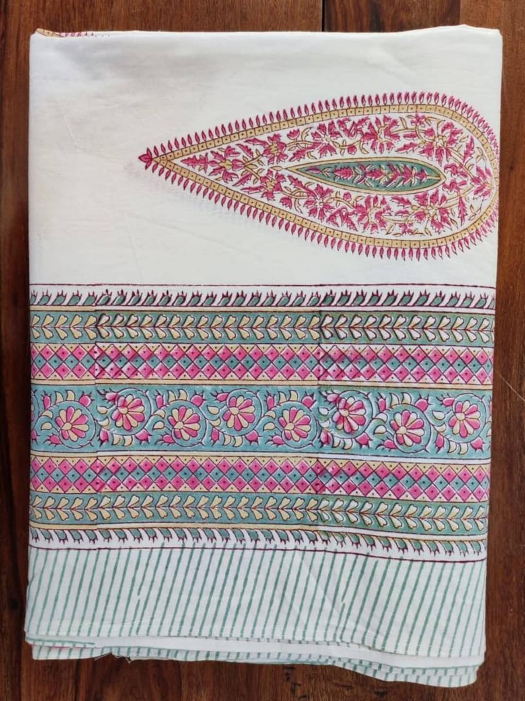 Hand Block Print Cotton Duvet Cover With Pillowcases - Etsy