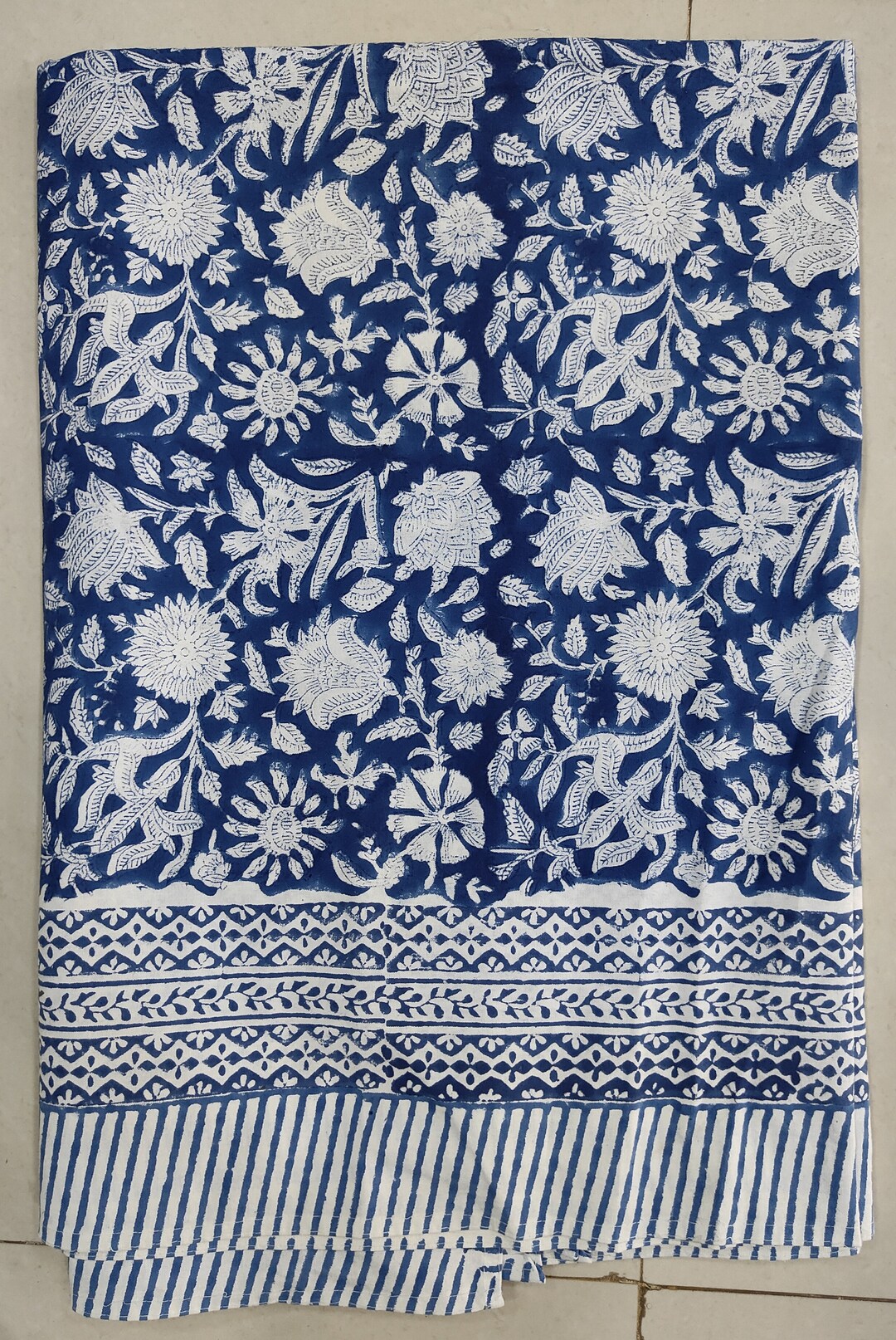 Hand Block Print Cotton Duvet Cover With 2 Pillows (90x108 Inches) - Etsy