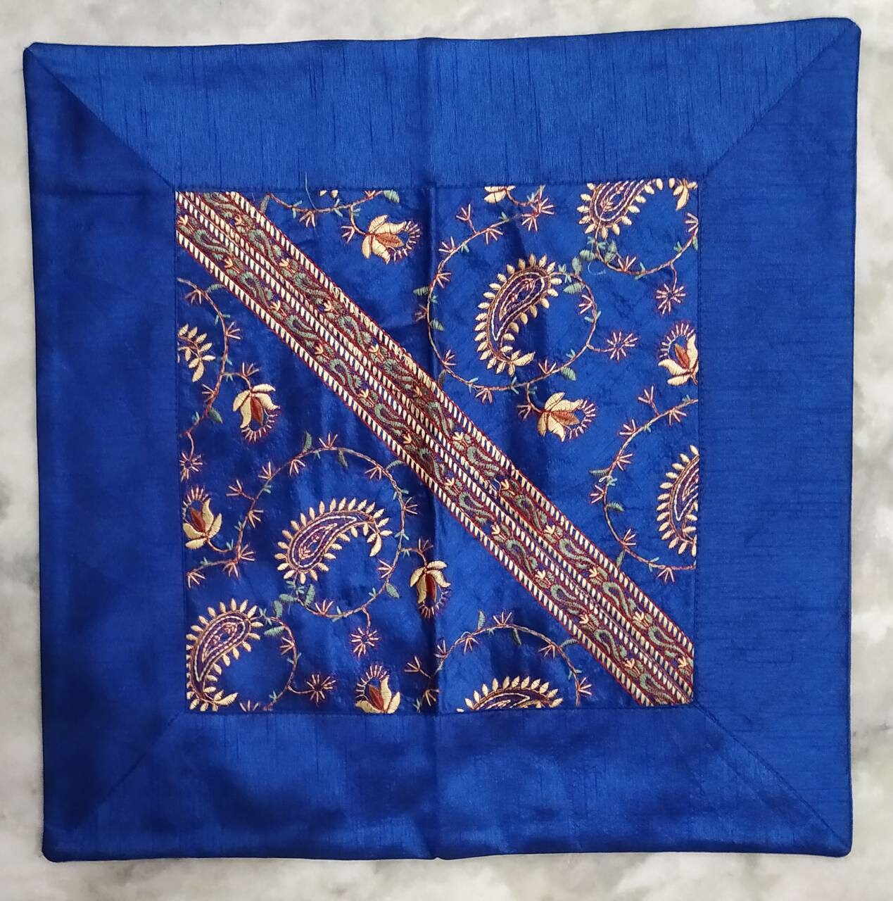 Indian Row Silk Beautiful Handmade Duvet Cover With Two Pillow - Etsy