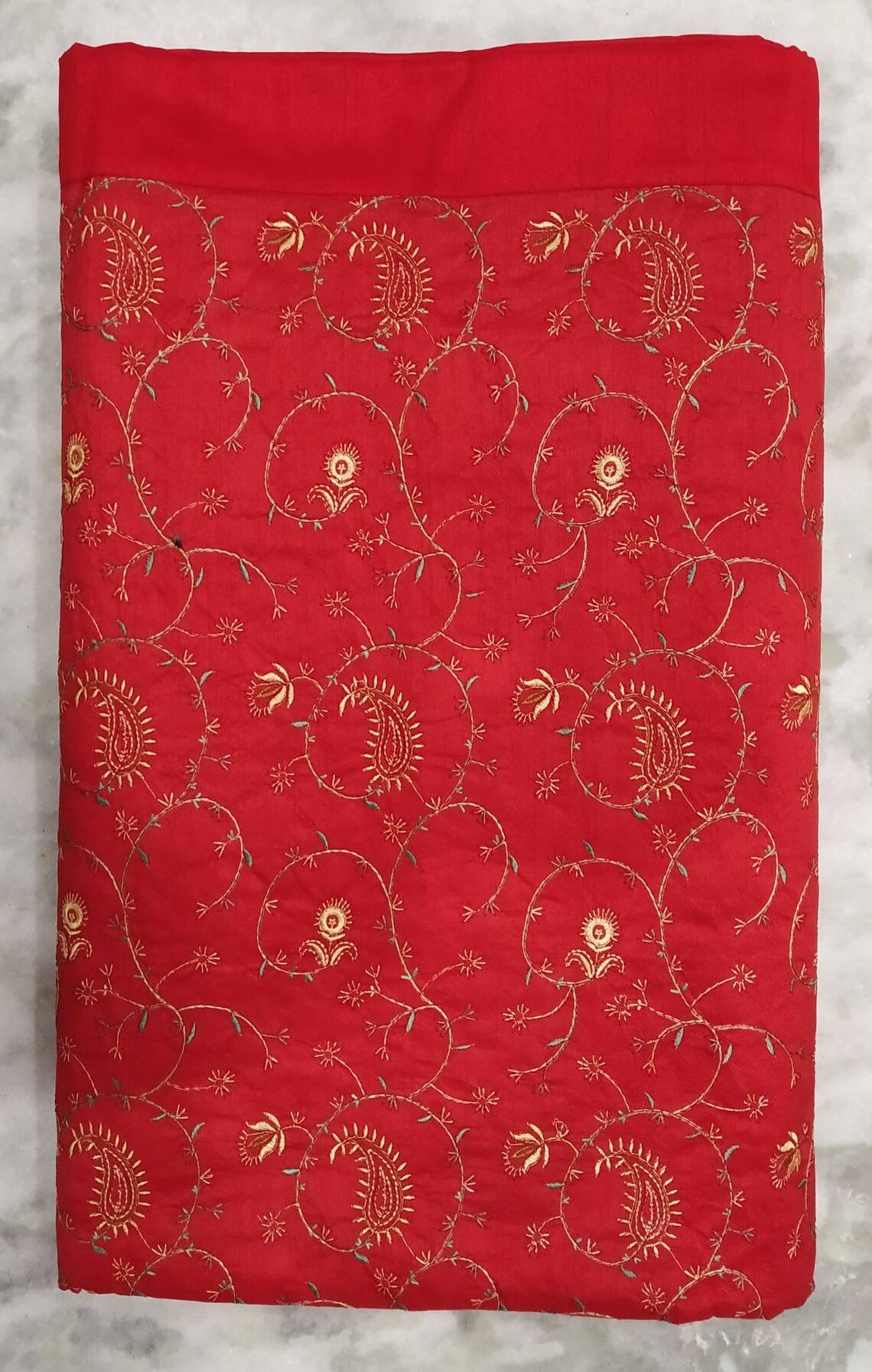 Indian Row Silk Beautiful Handmade Duvet Cover With Two Pillow | Etsy