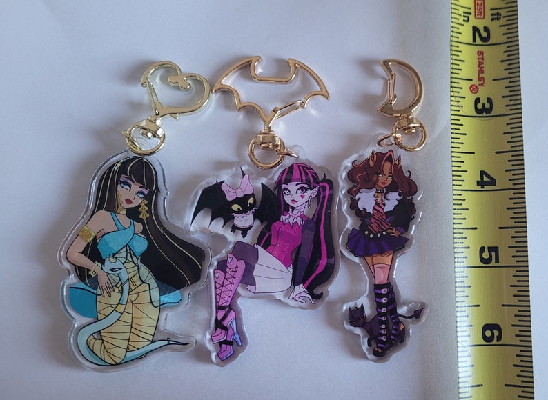 Monster Girl High Acrylic Keychains - Etsy