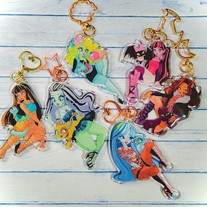 Monster Girl High Acrylic Keychains - Etsy