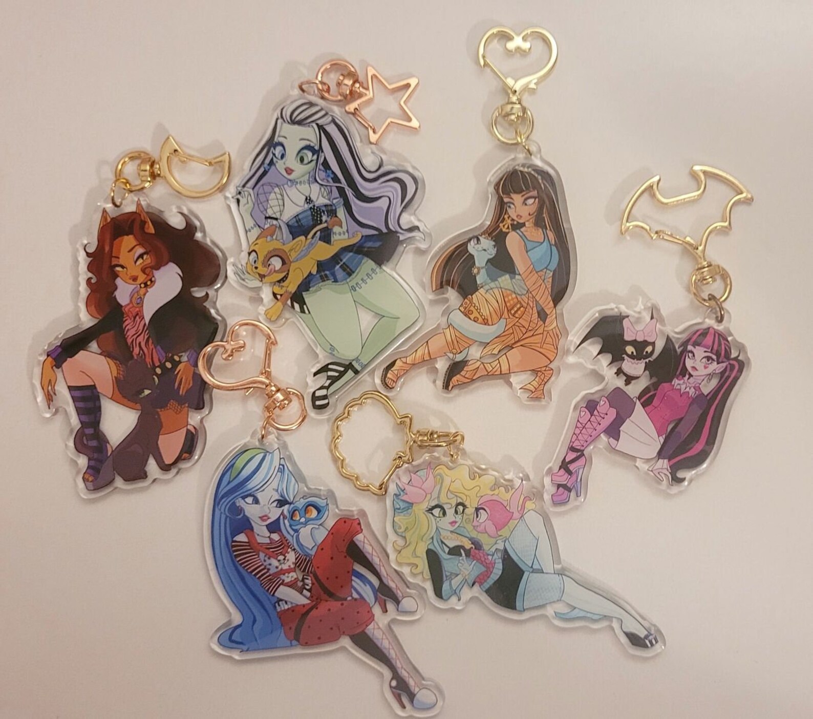 Monster Girl High Acrylic Keychains - Etsy