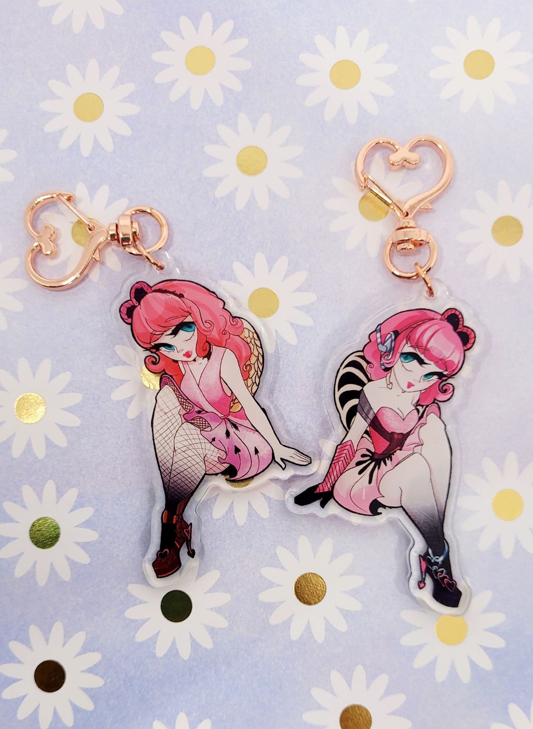 C.A Cupid Double Sided Keychain - Etsy