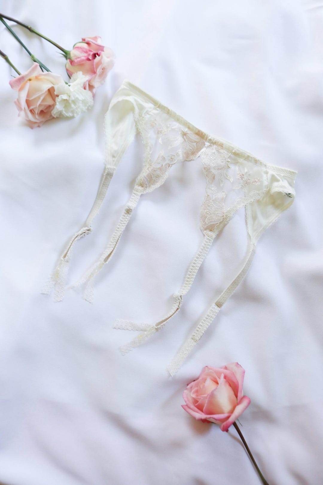 80s Wacoal Floral Lace Princess Garter (small) - Etsy
