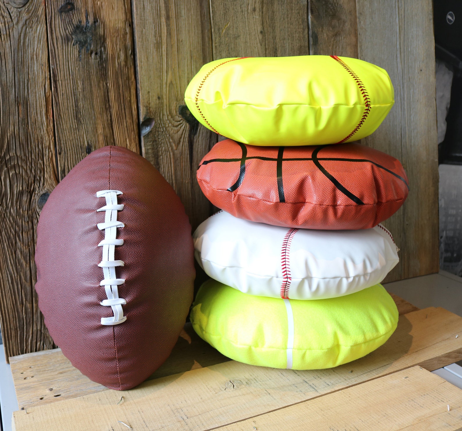 Baseball Cushion Made From Real Baseball Material and - Etsy
