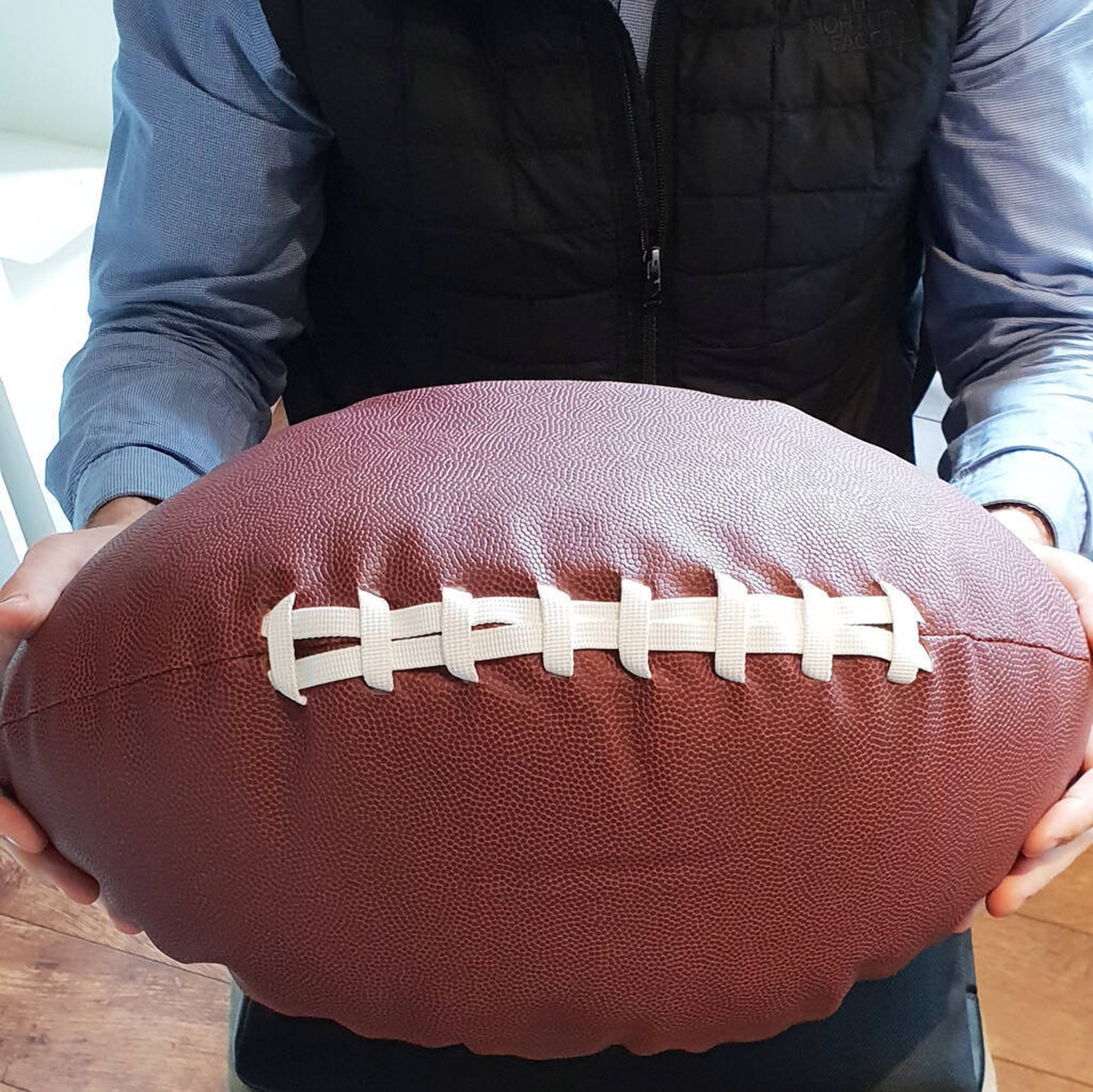 Rugby Ball Cushion Made From Real Sports Ball Material. the Perfect ...