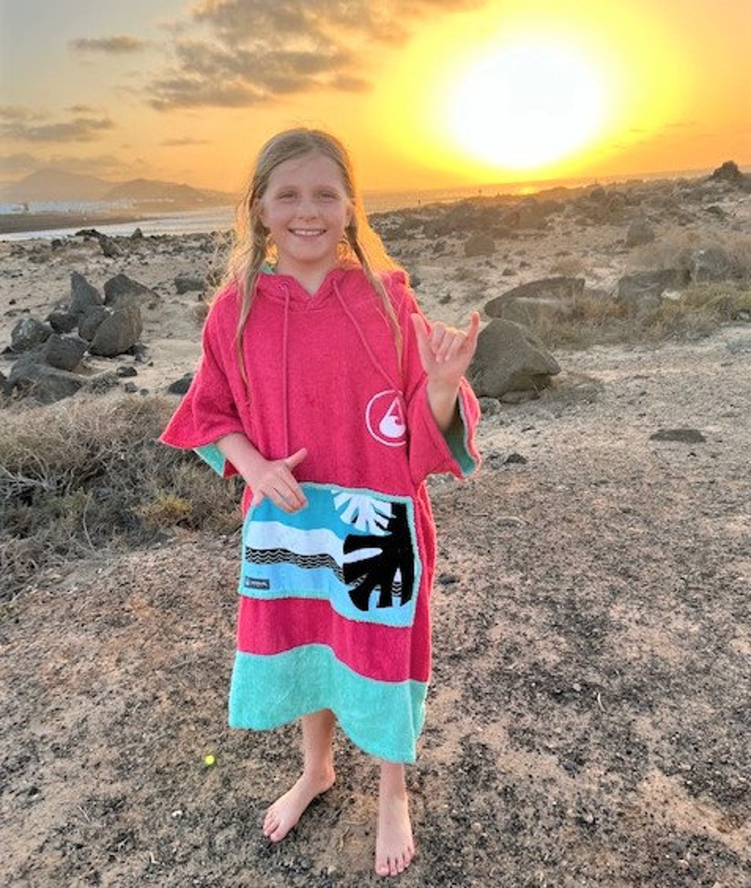 Our Beautiful, Sustainable PINK WAVE Changing Robe and Surf Poncho ...
