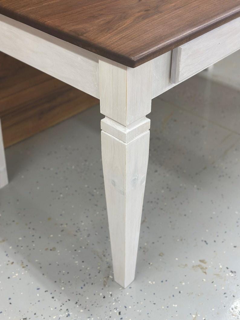 Handcrafted Turned Wooden Table Legs Perfect for Rustic, Farmhouse, and ...