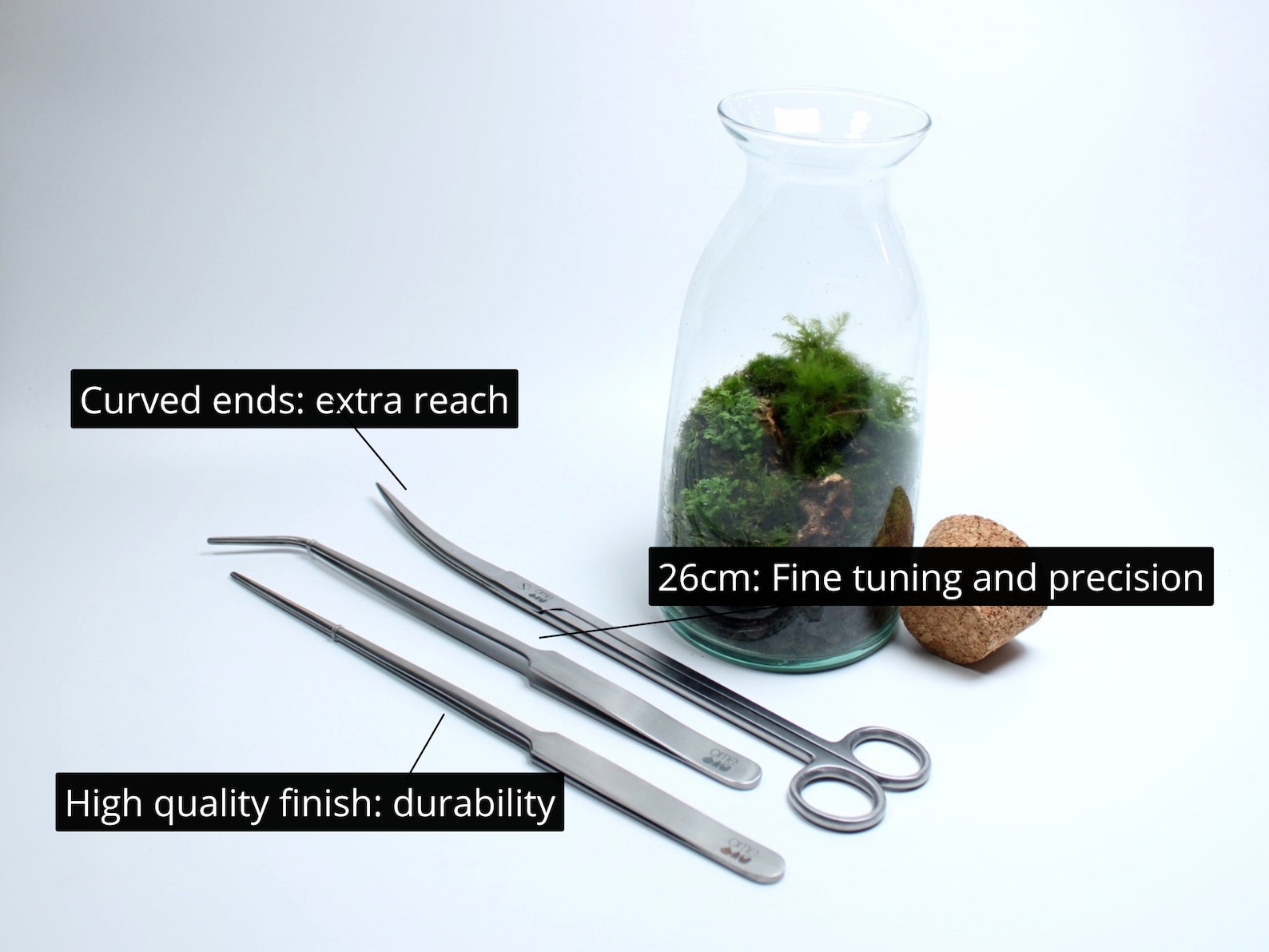Terrarium Tool Kit 26cm Stainless Steel Terrarium Tools for Aquarium ...