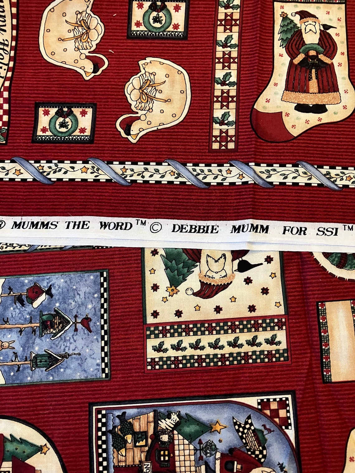 Debbie Mumm Fabric - 100% Cotton Fabric - Vintage - HTF - Mumm’s the ...