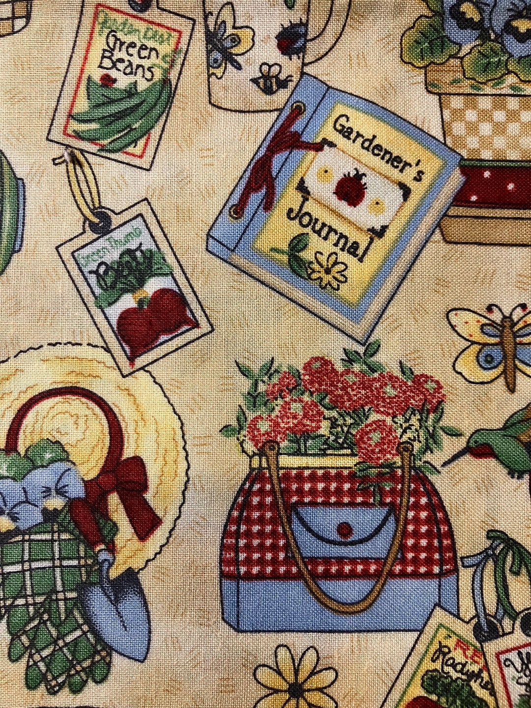 Debbie Mumm Fabric 100% Cotton Fabric Vintage HTF Mumms the Word OOAK ...