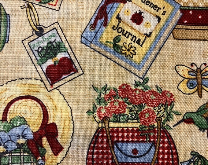 Debbie Mumm Fabric 100% Cotton Fabric Vintage HTF Mumms the Word OOAK ...