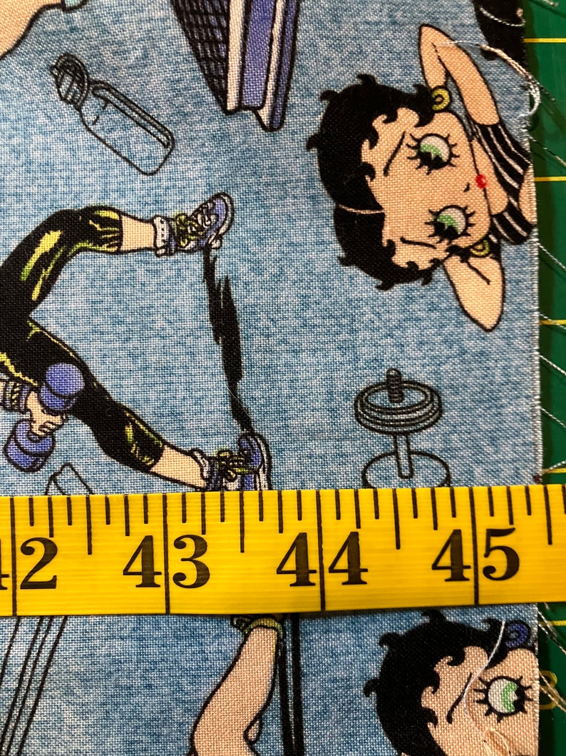 Betty Boop Exercise Workout Fabric KFS King Features Syndicate Rare ...