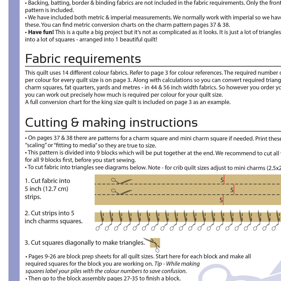 The Scream Quilt Pattern Pdf Download. Beginner / Novice Friendly ...