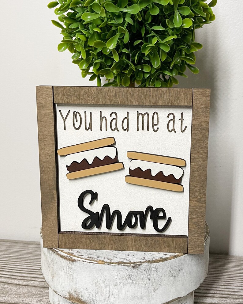 S’mores Decor, S’mores Kitchen Decor, S’mores Signs, S’mores Tiered ...