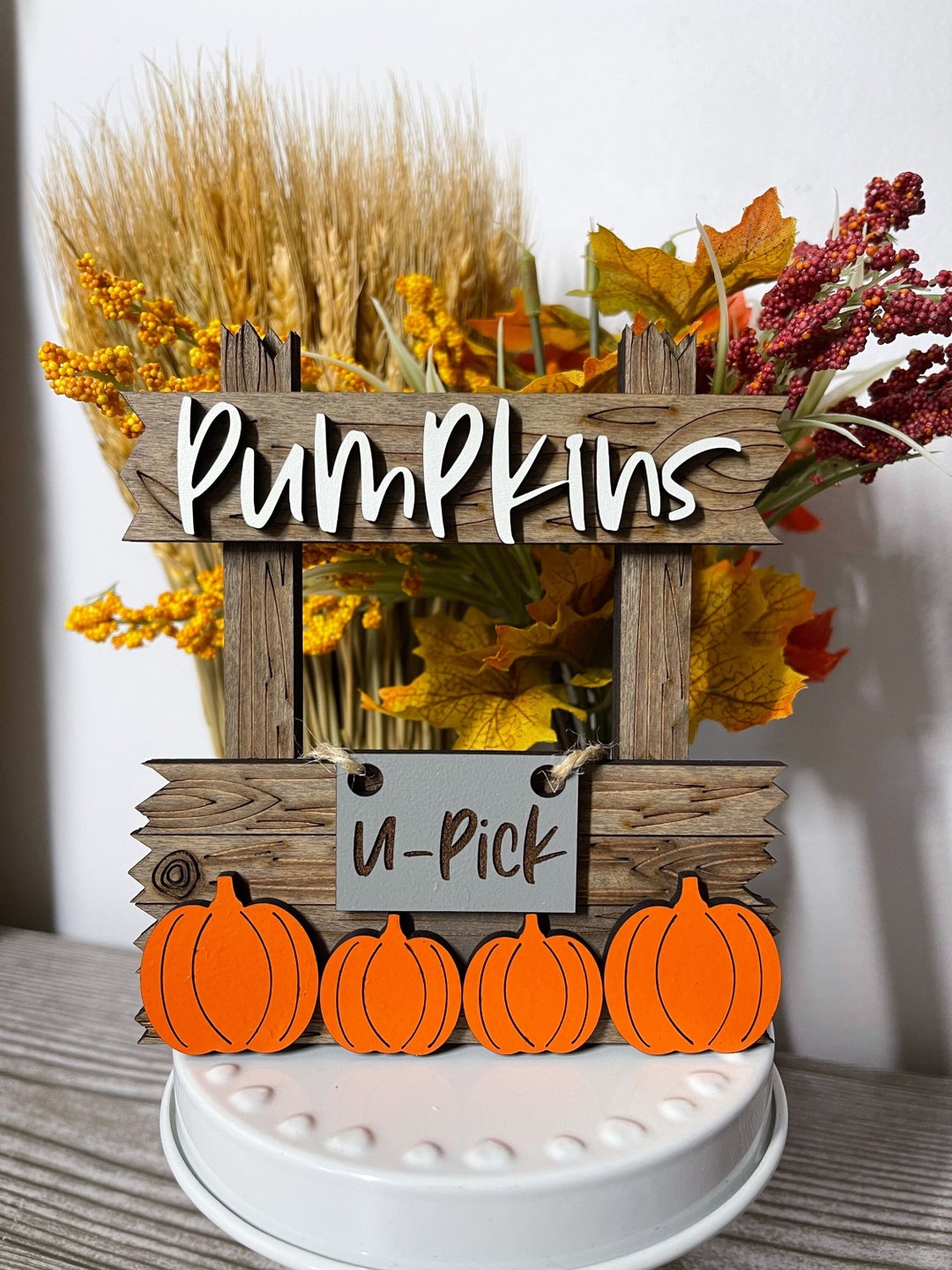 Fall Tiered Tray Decor, Pumpkin Tiered Tray Decor, Fall Tier Tray Decor ...