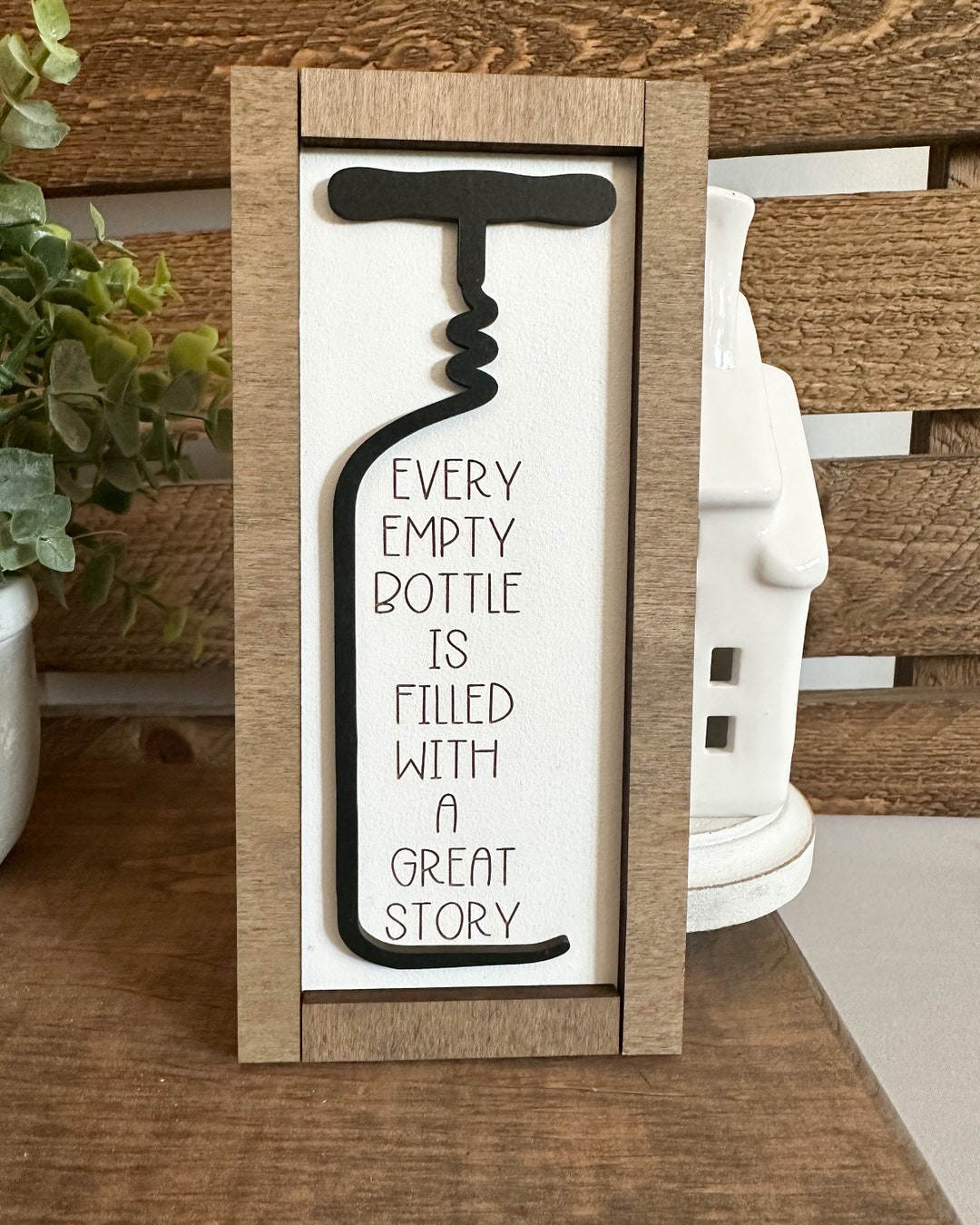 Kitchen Signs, Kitchen Decor, Wine Tiered Tray Decor, Neutral Decor ...