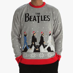 The Beatles® Official Knitted Jumper | Novelty Present | Knitted Jumper ...