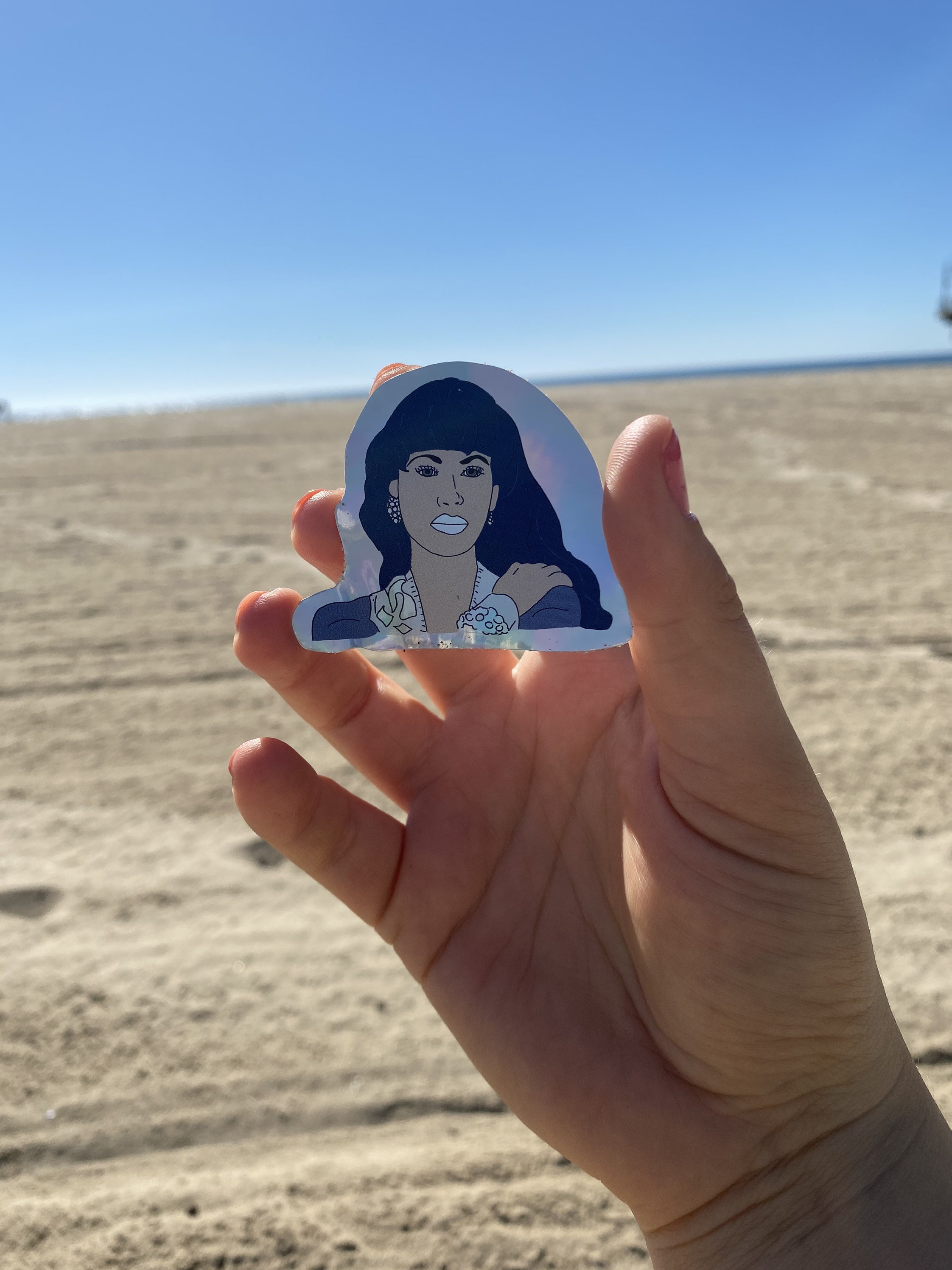 Selena Holographic Computer Decal Permanent Sticker - Etsy