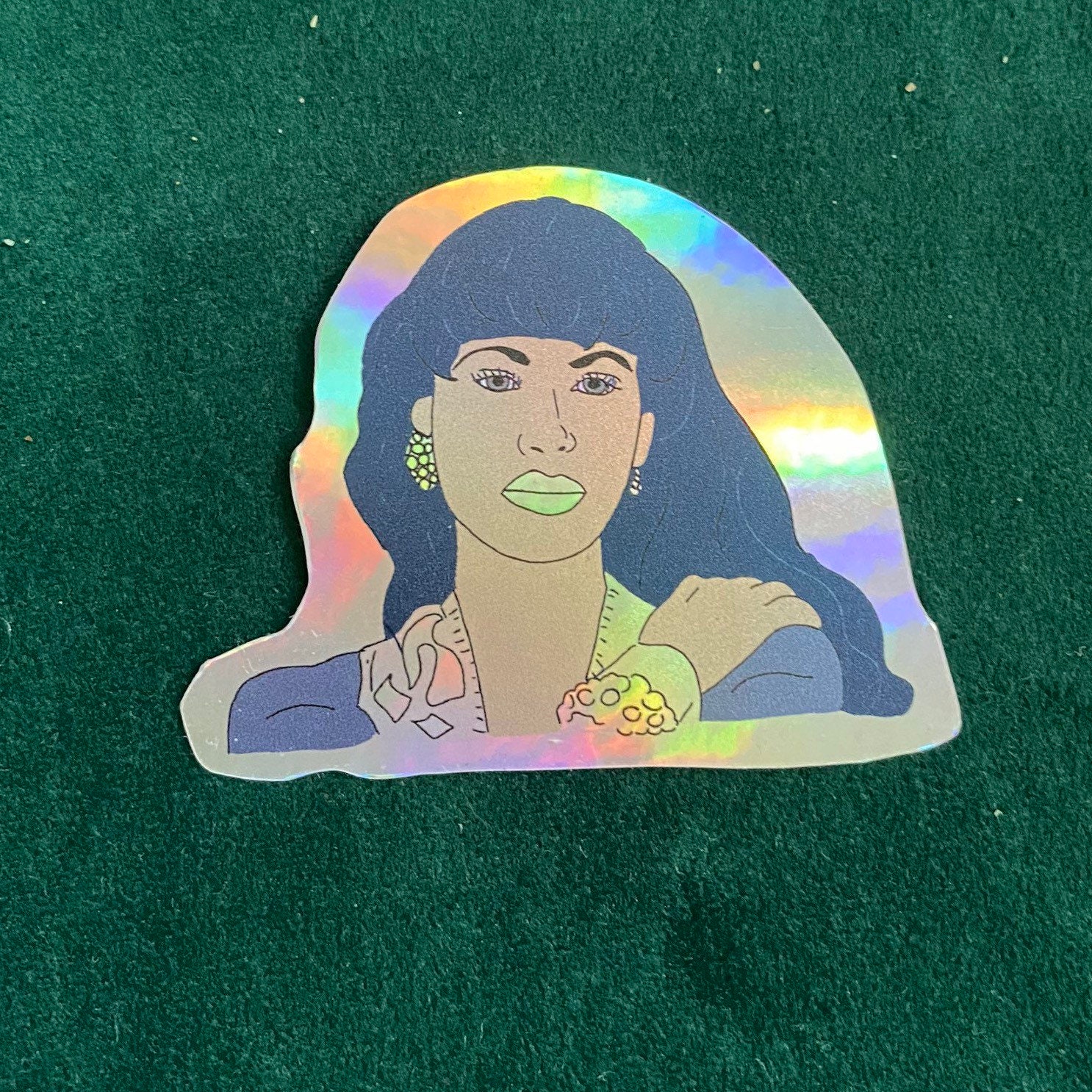 Selena Holographic Computer Decal Permanent Sticker - Etsy