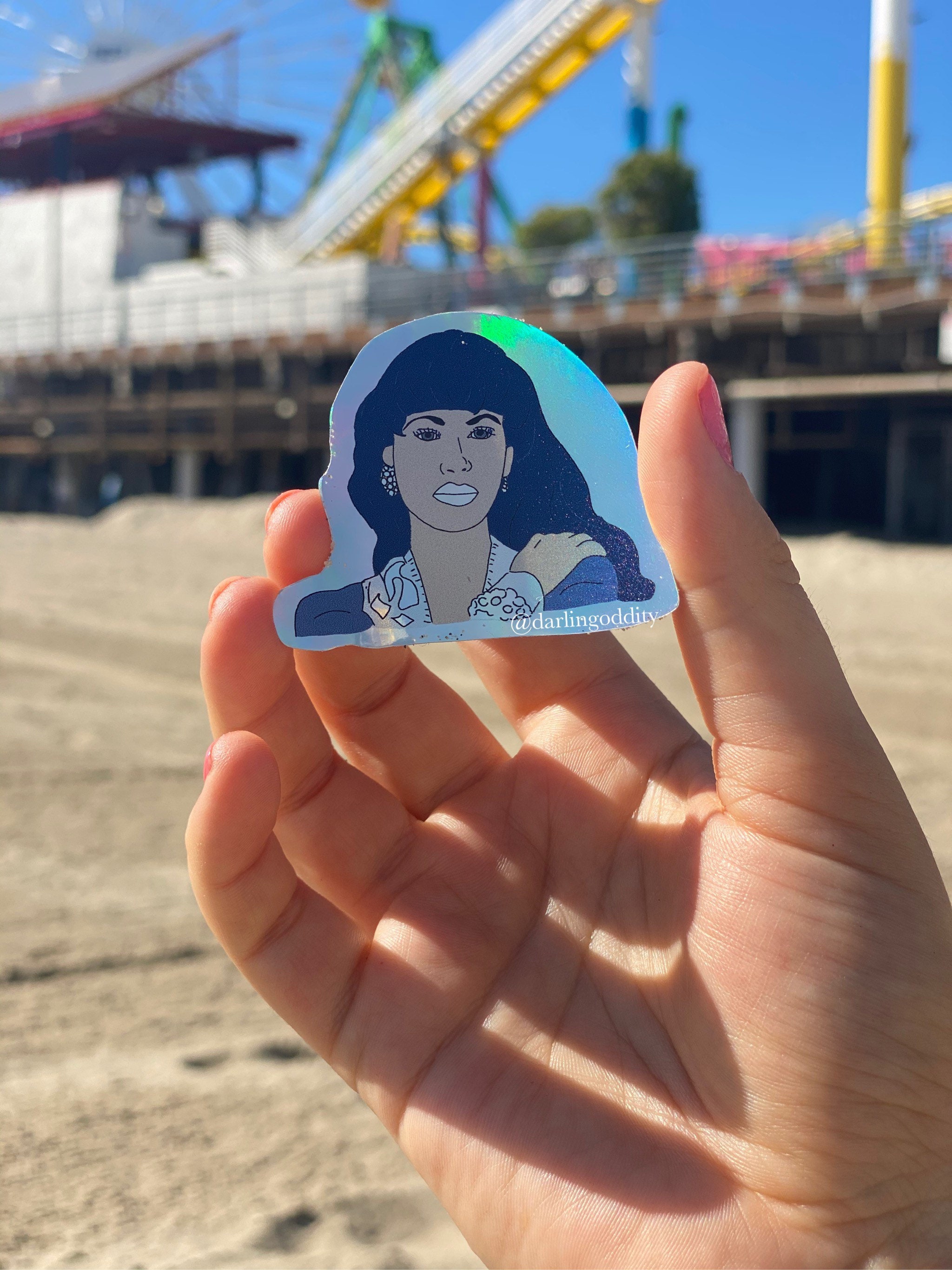 Selena Holographic Computer Decal Permanent Sticker - Etsy