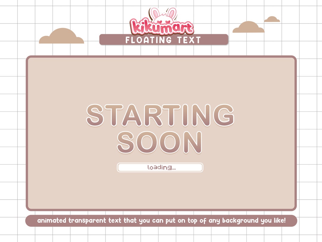 Animated Brown Text Transition for Twitch Streamer Overlay, Custom ...