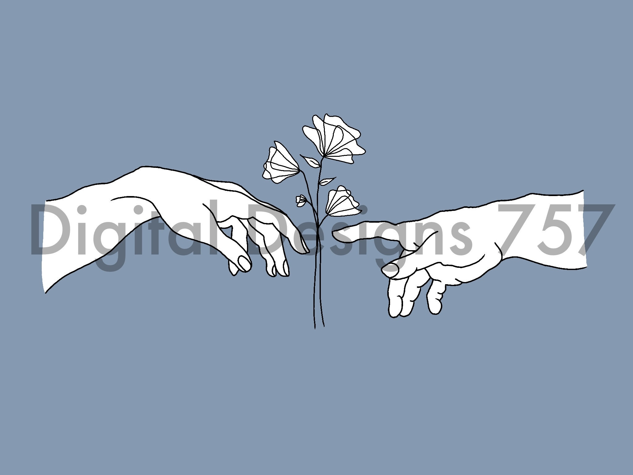 Creation of Adam Flower Tattoo Design - Etsy